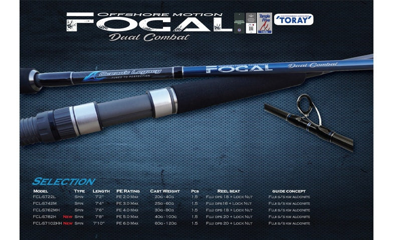 Oceans Legacy Focal Spin Rods – Tackle World