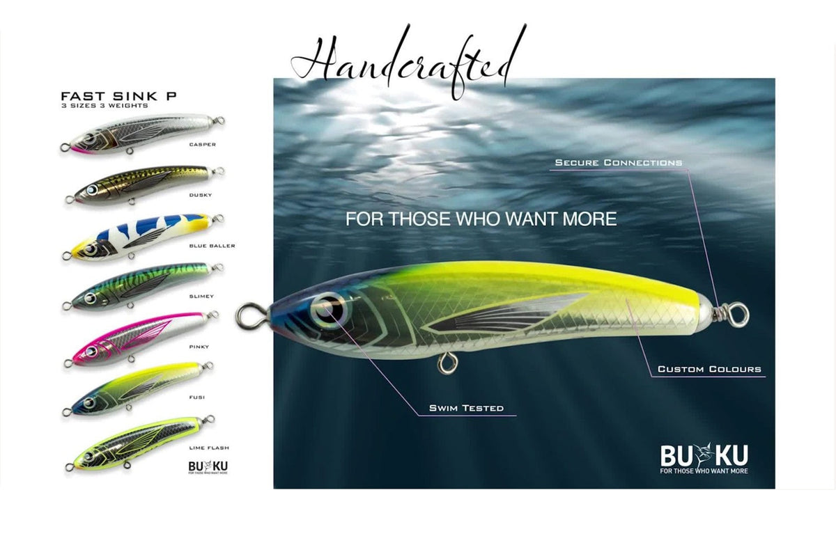 Buku Lures Fast Sink P – Tackle World