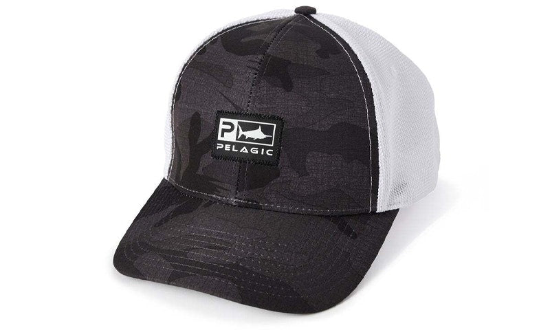 Pelagic Cap The Slide Offshore Fish Camo Black – Tackle World