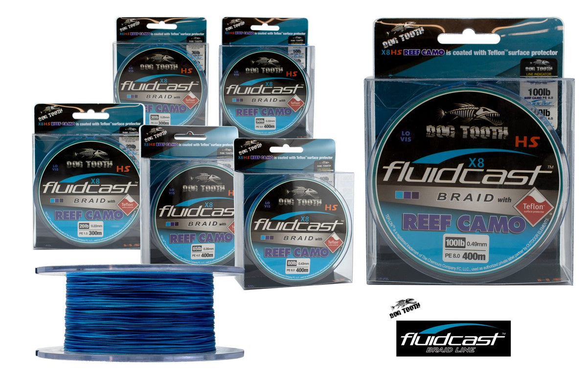 Fluidcast Braid X8 Reef Camo – Tackle World