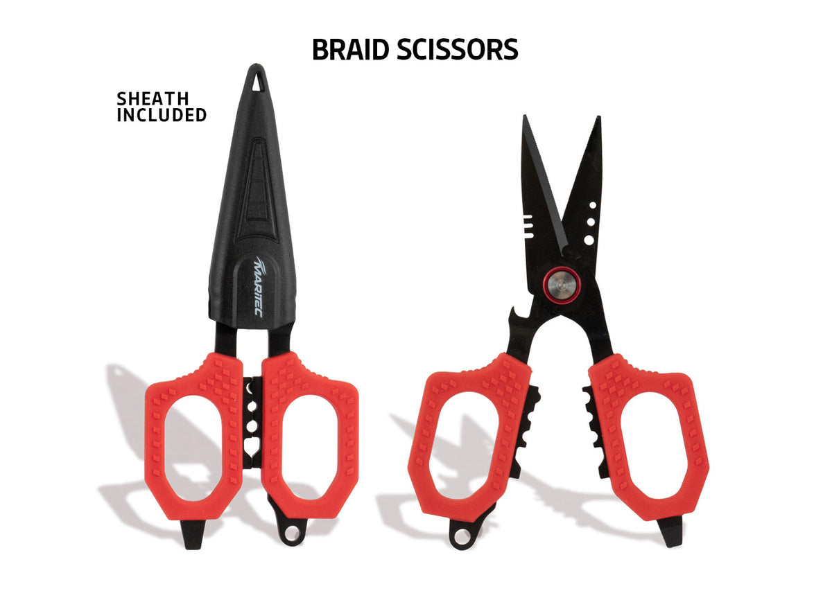 Maritec Braid Scissor with sheath – Tackle World